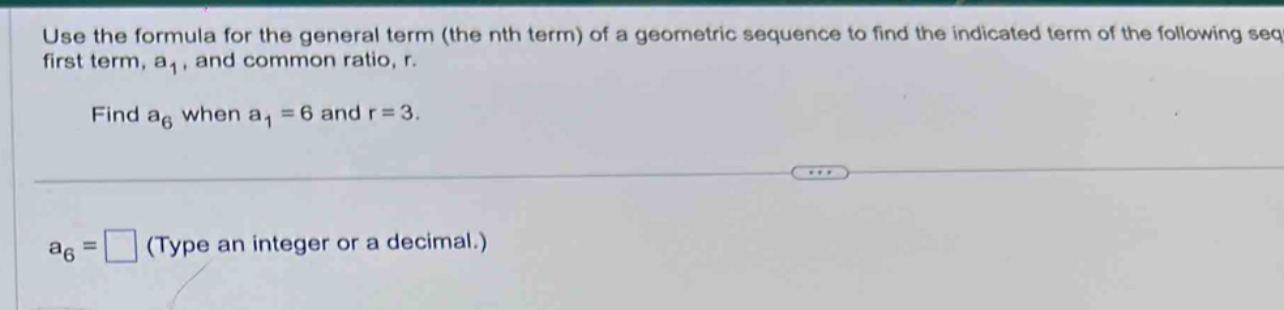 Solved Use the formula for the general term (the nth term) | Chegg.com