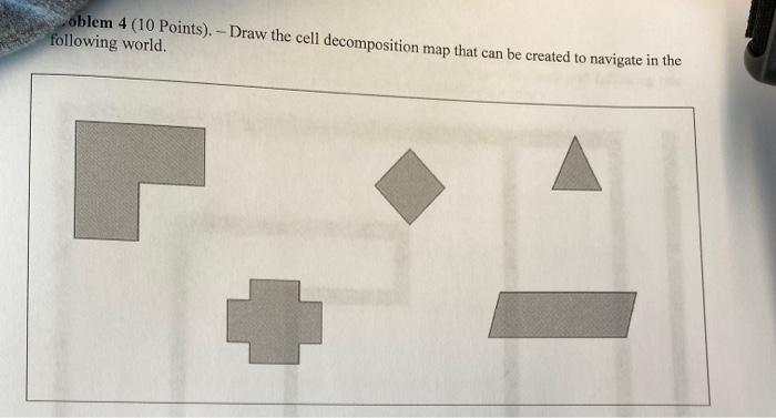 Solved draw the cell decomposition map that can be created | Chegg.com