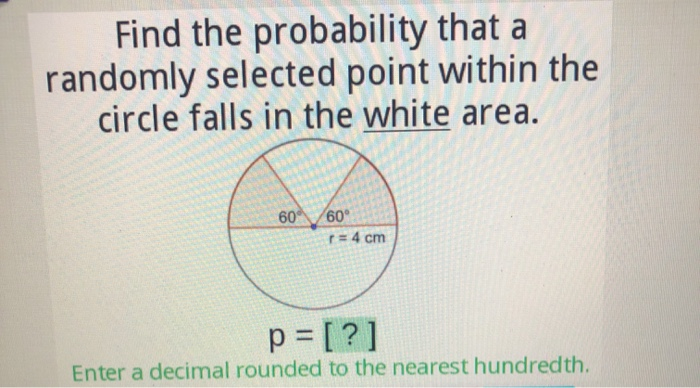 Solved Find the probability that a randomly selected point | Chegg.com