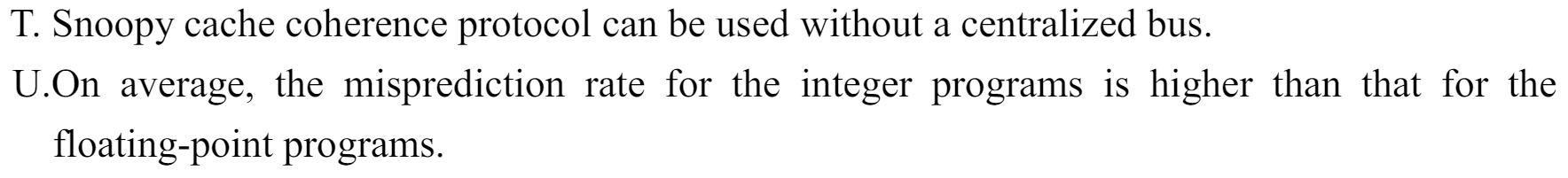Solved T. ﻿Snoopy cache coherence protocol can be used | Chegg.com