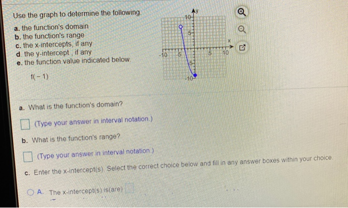Solved 10 o Use the graph to determine the following a. the | Chegg.com