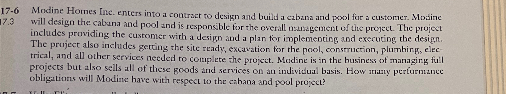 Solved 17-6 ﻿Modine Homes Inc. enters into a contract to | Chegg.com