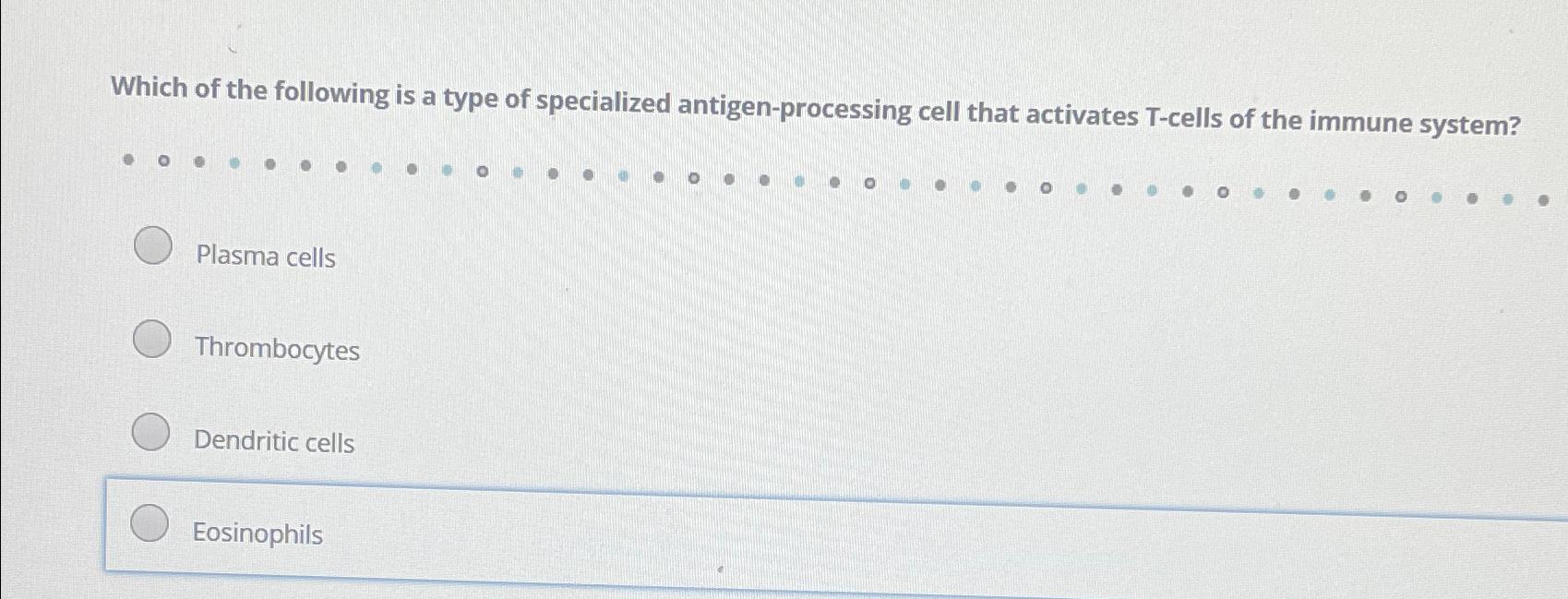 Solved Which of the following is a type of specialized | Chegg.com
