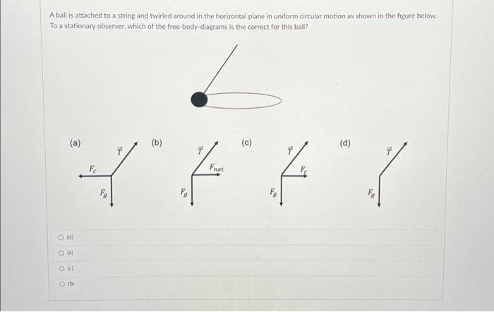 Solved A ball is attached to a string and twirled around in | Chegg.com