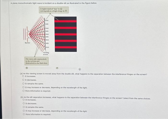 Solved A plane monochromatic light wave is incident on a | Chegg.com