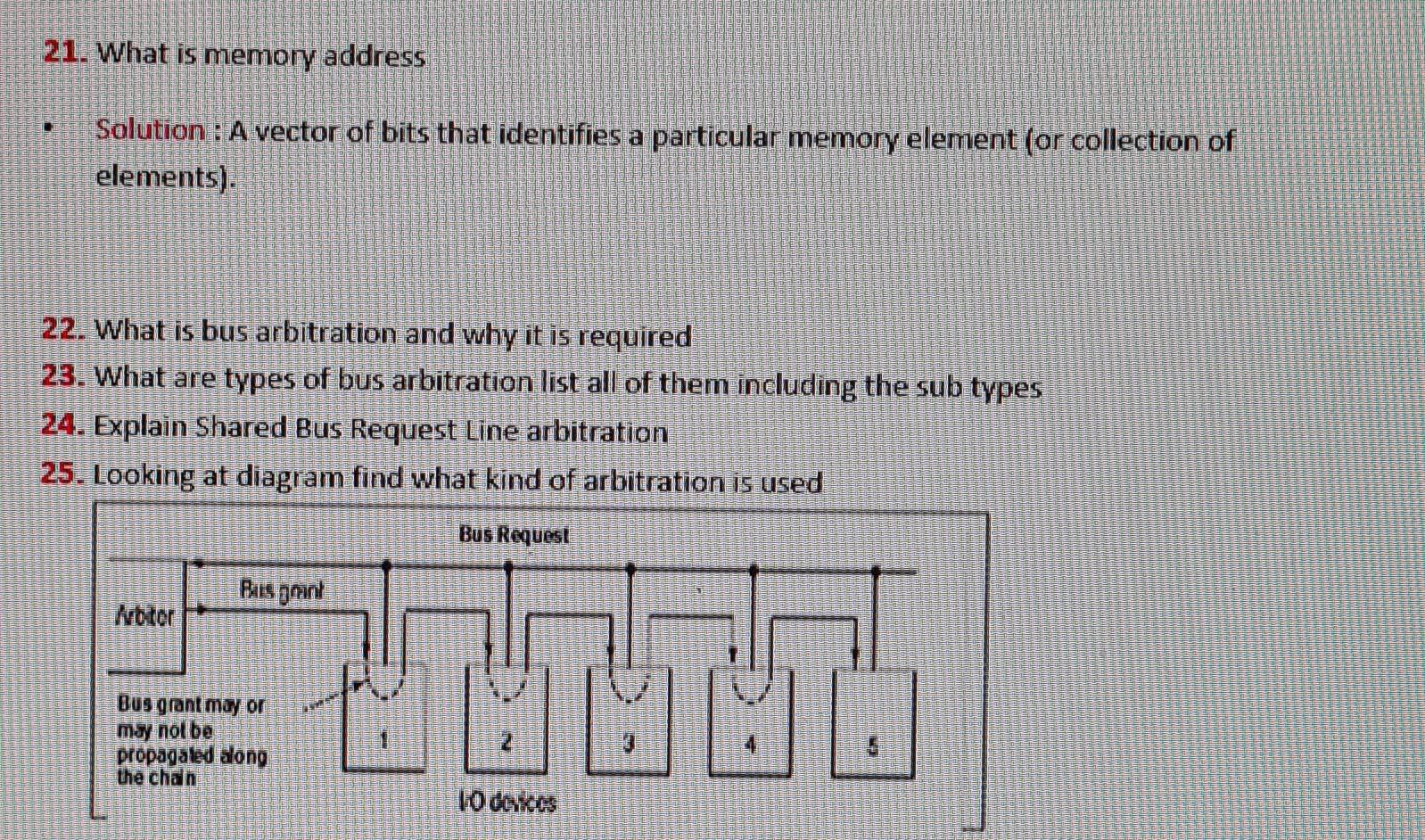 Solved 21 What Is Memory Address Solution A Vector Of Chegg