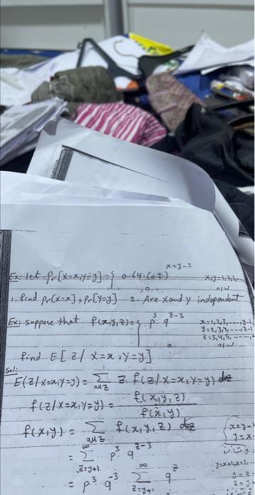 1. find pr[x=x],Pr[y=y]2-Are-xand y independent find | Chegg.com