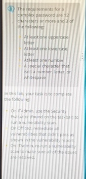 Solved (4) ﻿The requirements for a complex password are 12 | Chegg.com