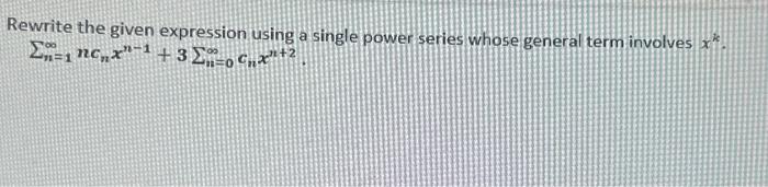 Solved Rewrite the given expression using a single power | Chegg.com