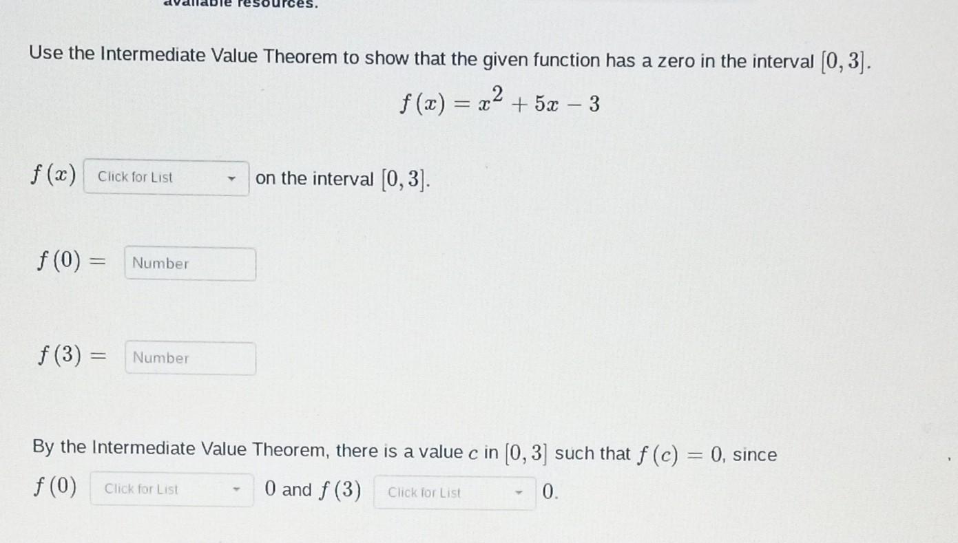 Solved Use the Intermediate Value Theorem to show that the | Chegg.com
