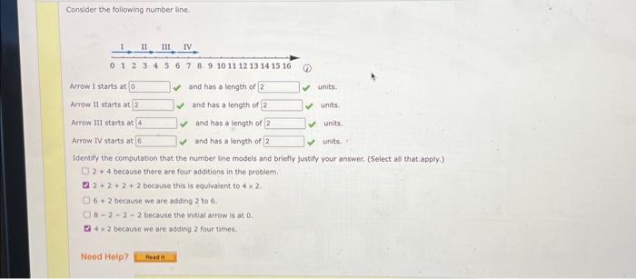 Solved Consider the following number line. Idervofy the | Chegg.com