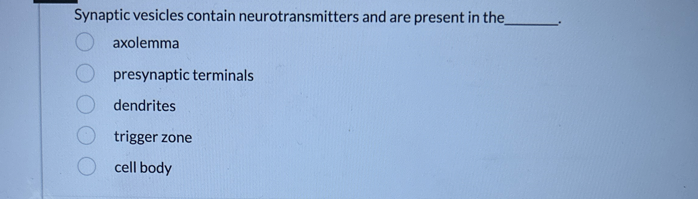 Solved Synaptic vesicles contain neurotransmitters and are | Chegg.com