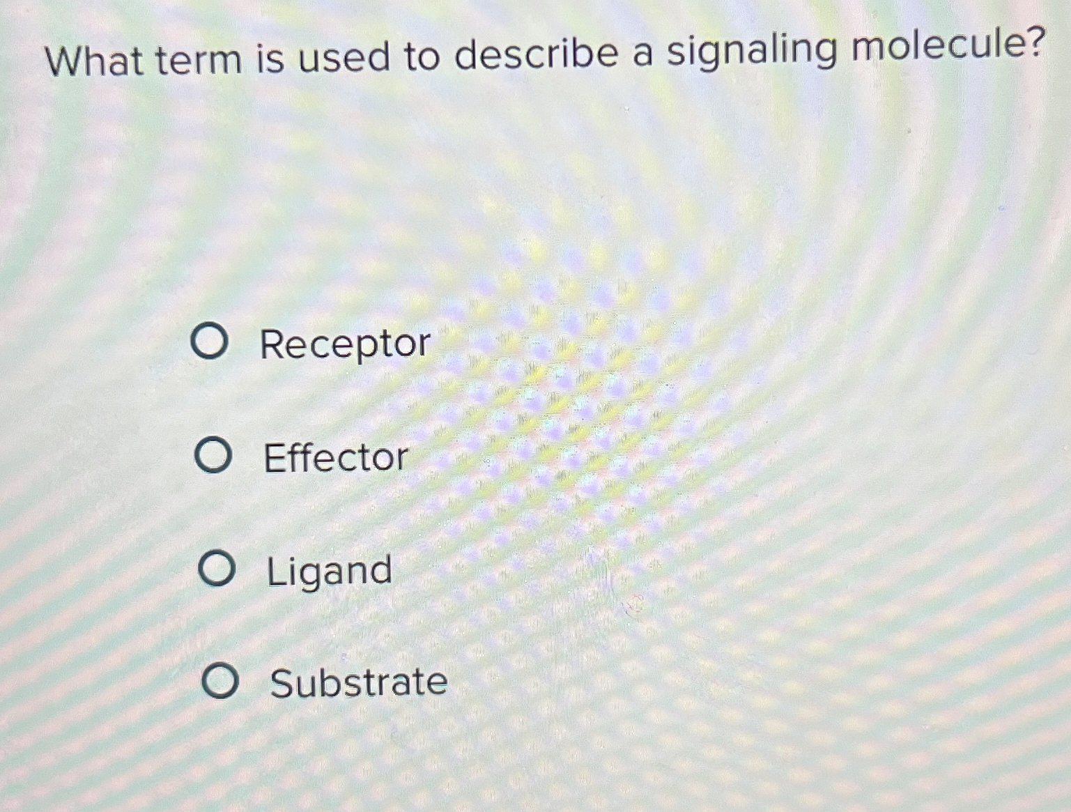 Solved What term is used to describe a signaling | Chegg.com