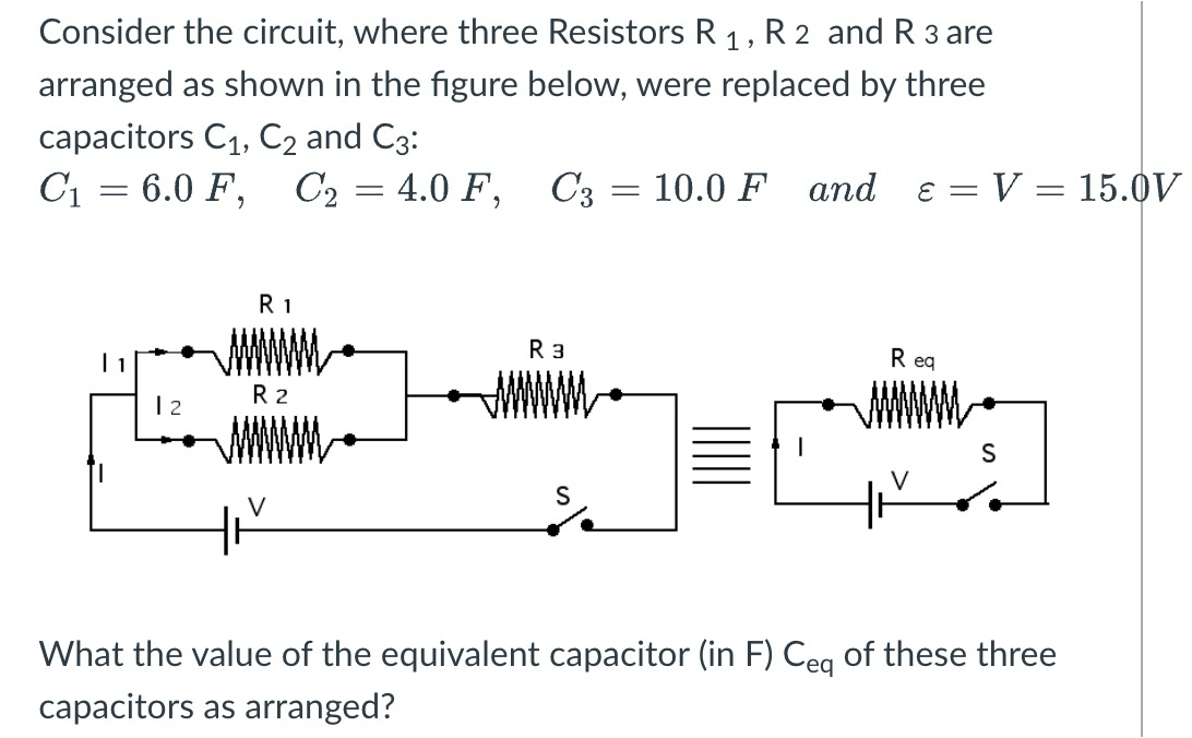 Solved Consider the circuit, where three Resistors R1,R2 | Chegg.com