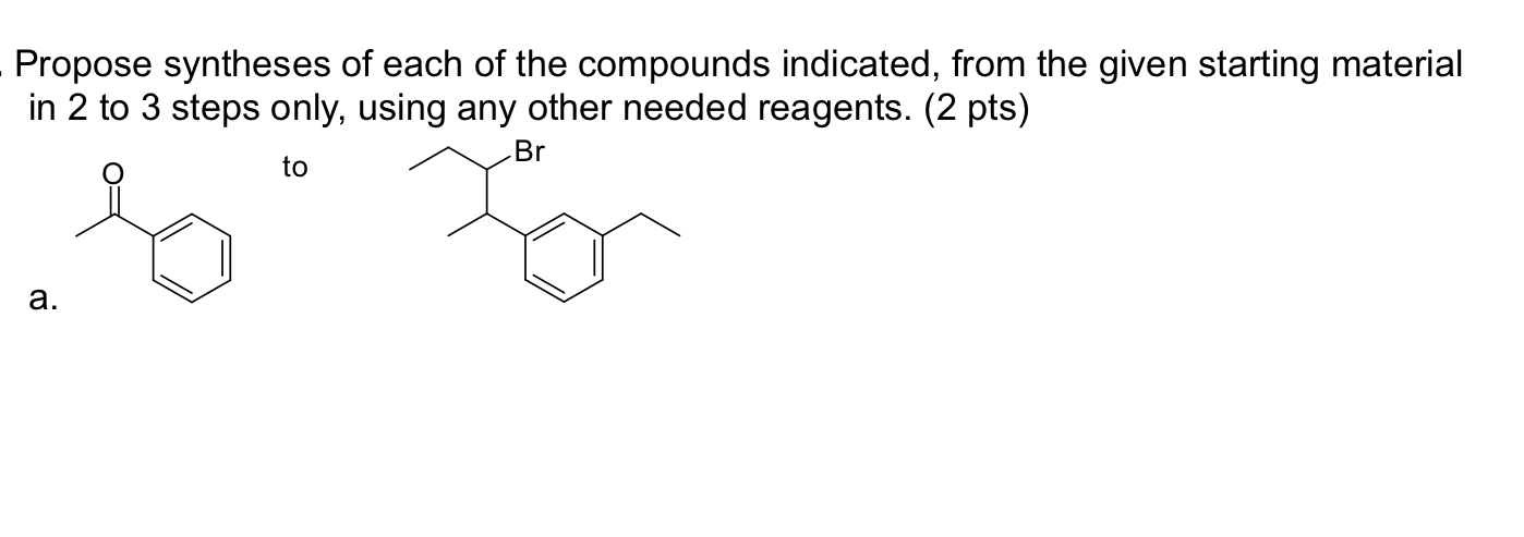 Solved Propose syntheses of each of the compounds indicated, | Chegg.com