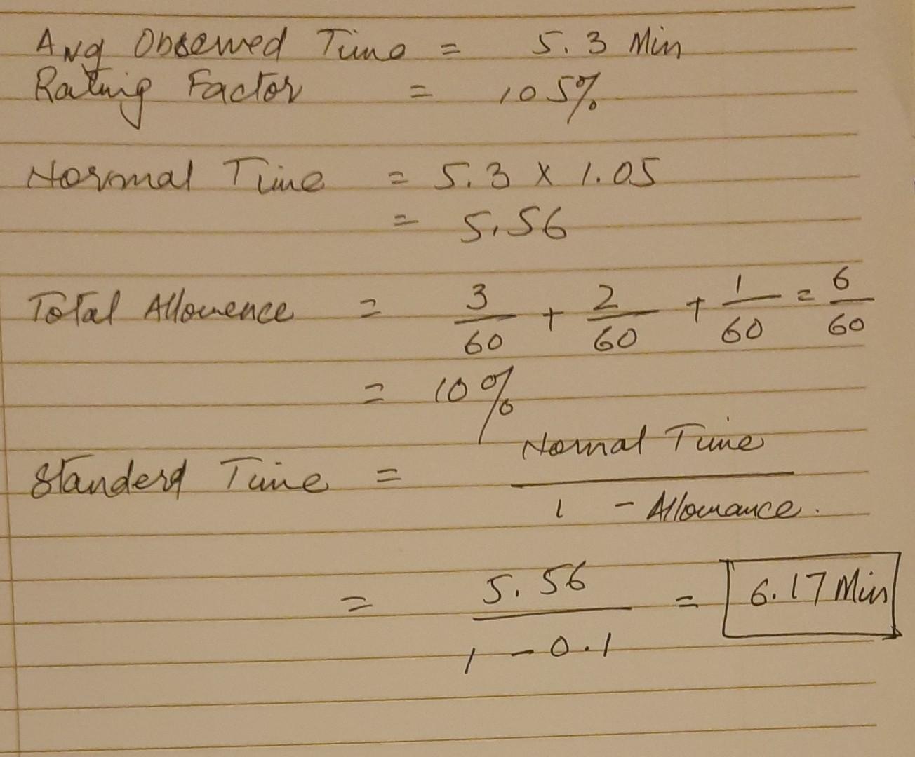 Solved 10.2. Susan Cottenden clocked the observed time for | Chegg.com