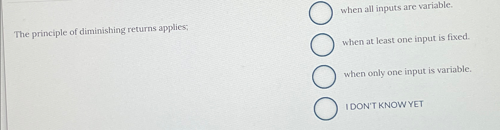 Solved when all inputs are variable.The principle of | Chegg.com