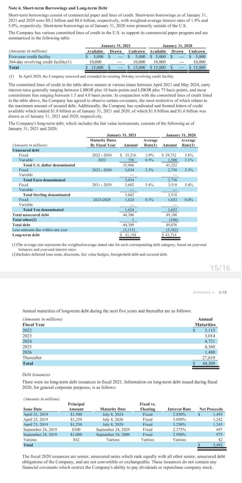 Solved Note: Refer to the financial statements of Walmart in | Chegg.com