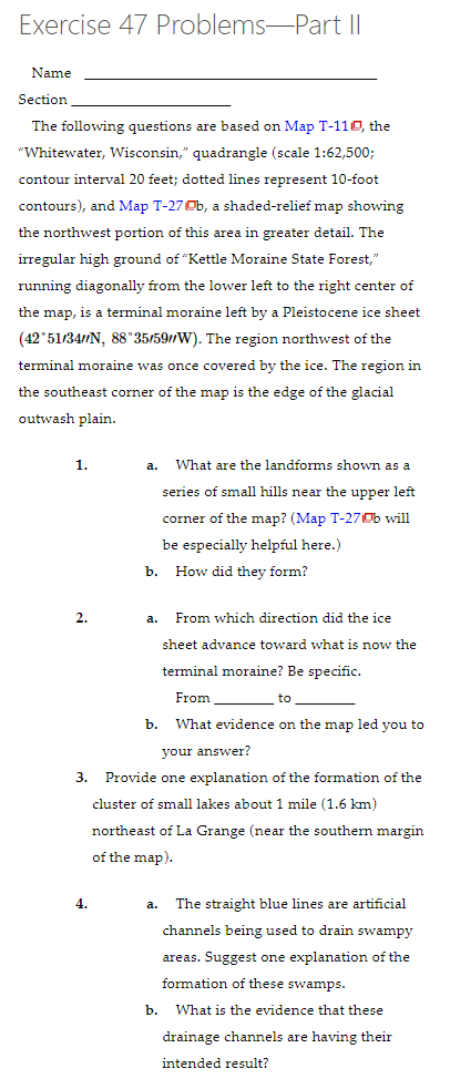 Solved Exercise 47 ﻿Part IIThe following questions are based | Chegg.com