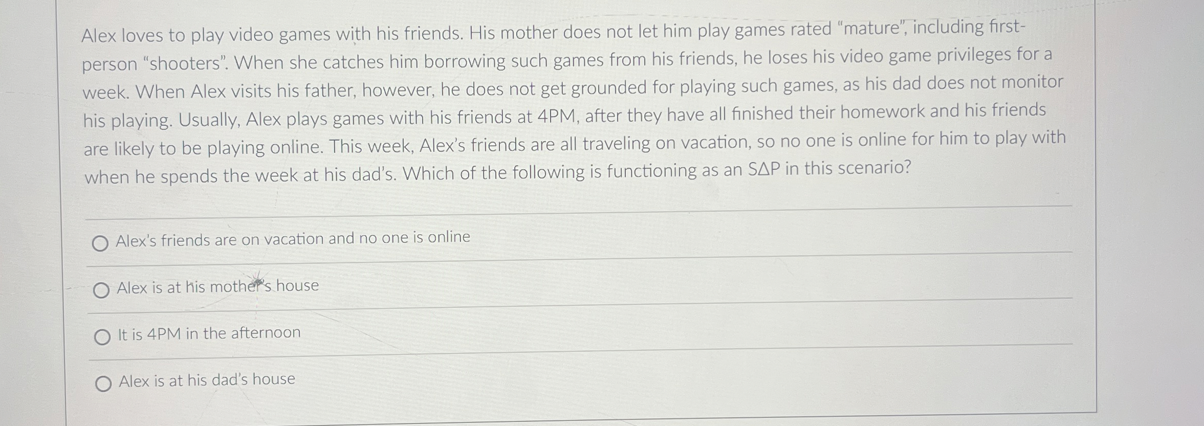 Solved Alex loves to play video games with his friends. His | Chegg.com