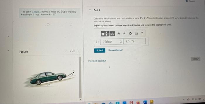 Solved The cat in (Evure 1) borne a mass of 2Mg is cmgnally | Chegg.com