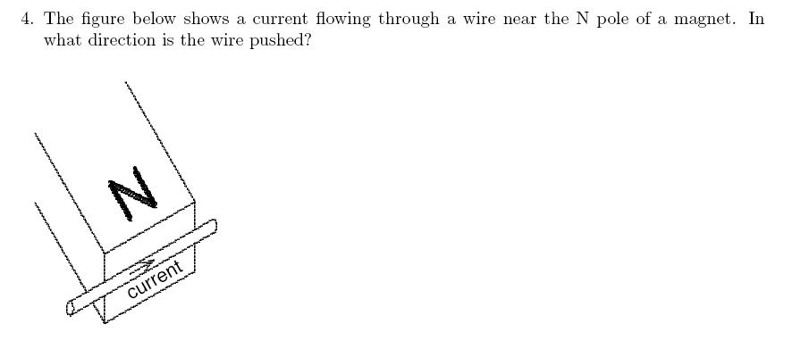 Solved The figure below shows a current flowing through a | Chegg.com