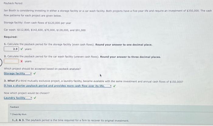 Solved Jan Booth is considering investing in elther a | Chegg.com