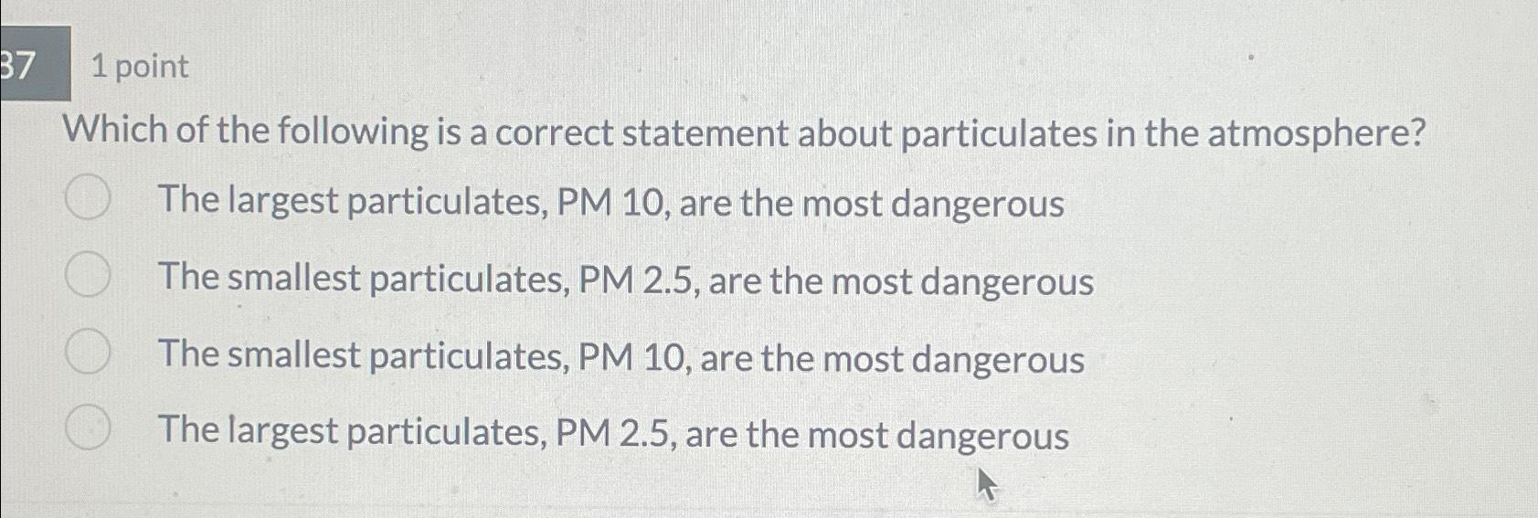Solved 371 ﻿pointWhich of the following is a correct | Chegg.com