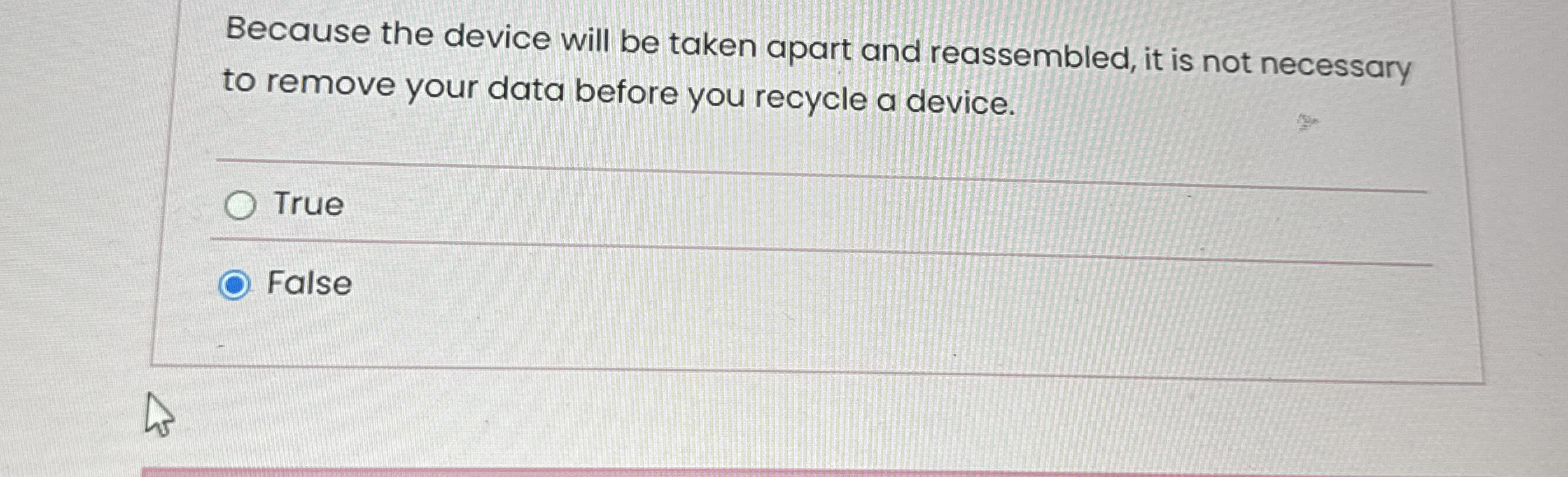 Solved Because the device will be taken apart and | Chegg.com