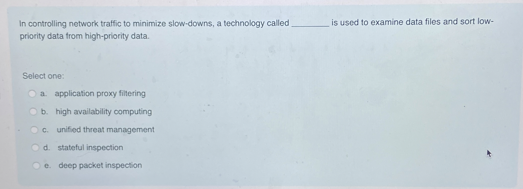 Solved In controlling network traffic to minimize | Chegg.com