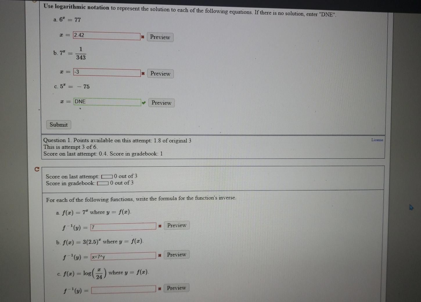 Solved Use logarithmic notation to represent the solution to | Chegg.com