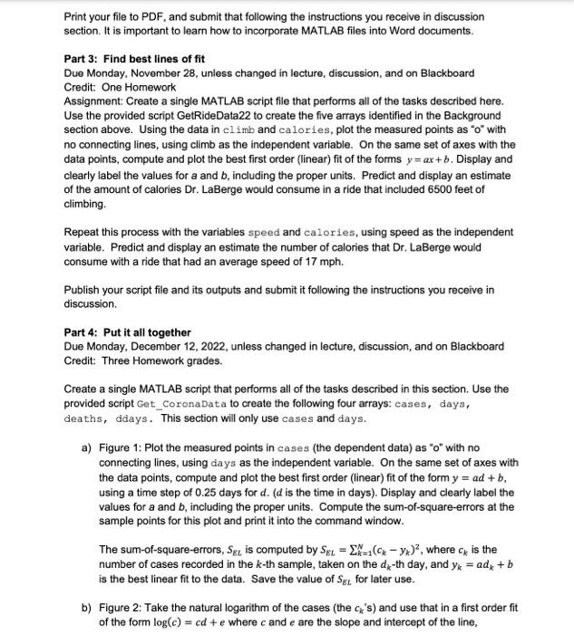 Solved Background: There are four independent parts to this | Chegg.com