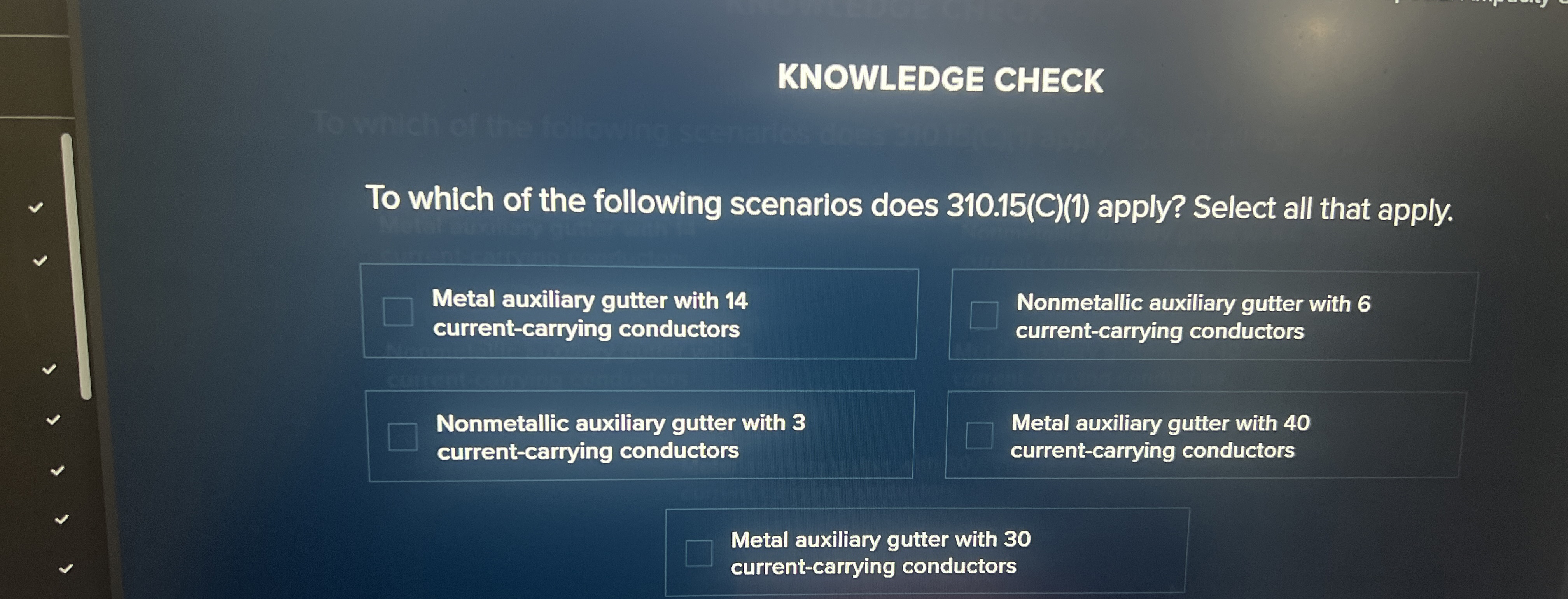 Solved KNOWLEDGE CHECKTo which of the following scenarios | Chegg.com