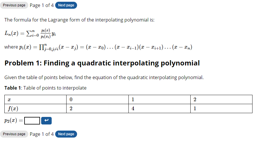 Solved The formula for the Lagrange form of the | Chegg.com