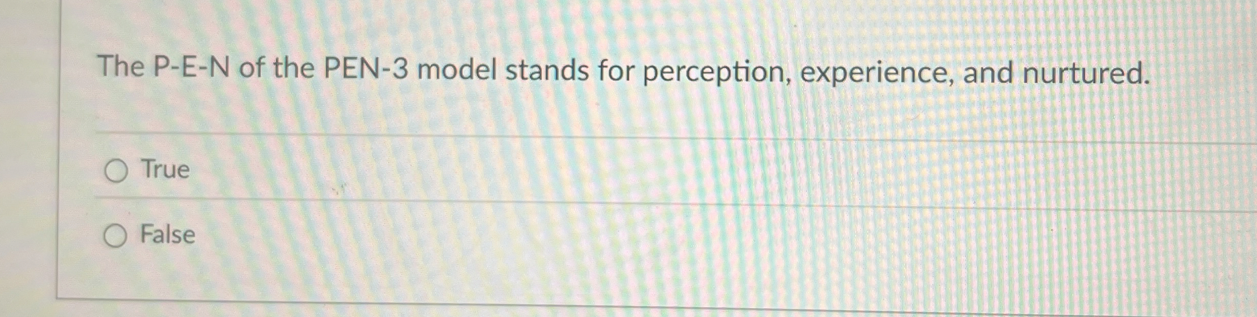 High Quality SOLUTION The P-E-N of the PEN-3 ﻿model stands for ...