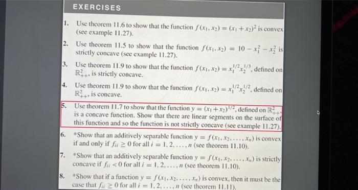 1. Use theorem 11.6 to show that the function | Chegg.com
