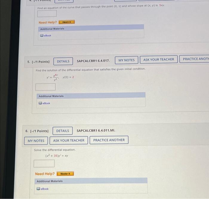 Solved Find an equation of the curve that passes through the | Chegg.com