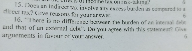 Solved Does an indirect tax involve any excess burden as | Chegg.com