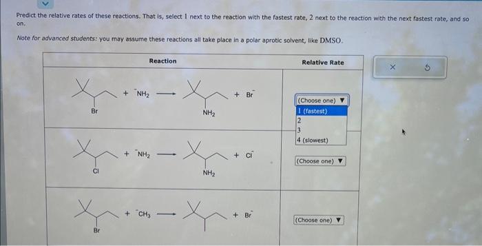 Solved Predict the relative rates of these reactions. That | Chegg.com