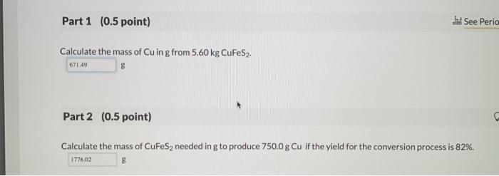 Solved Chalcopyrite (CuFeS2) is an abundant copper mineral | Chegg.com