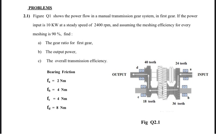 Solved PROBLEMS 2.1) Figure Q1 shows the power flow in a | Chegg.com