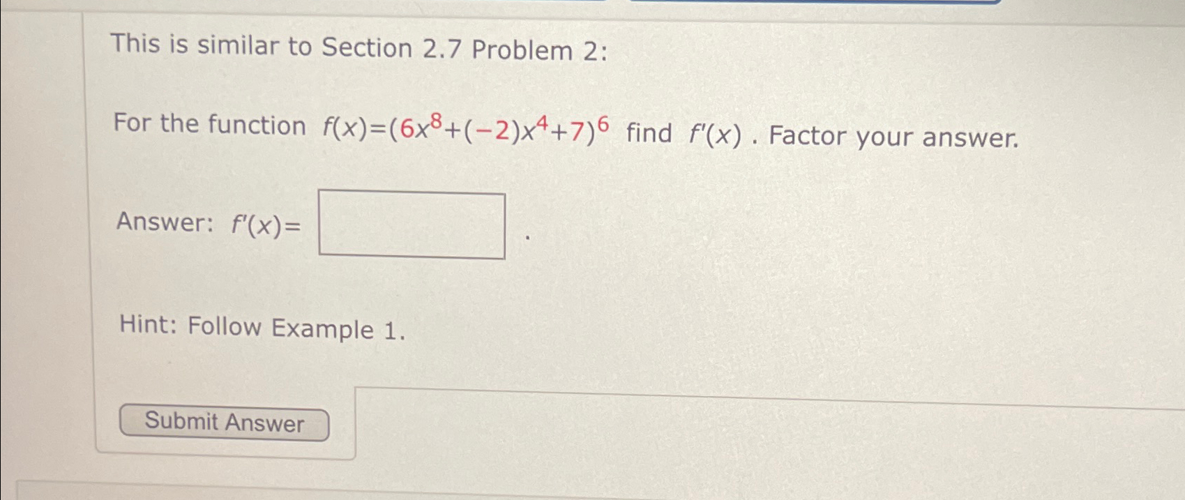 Solved This is similar to Section 2.7 ﻿Problem 2:For the | Chegg.com