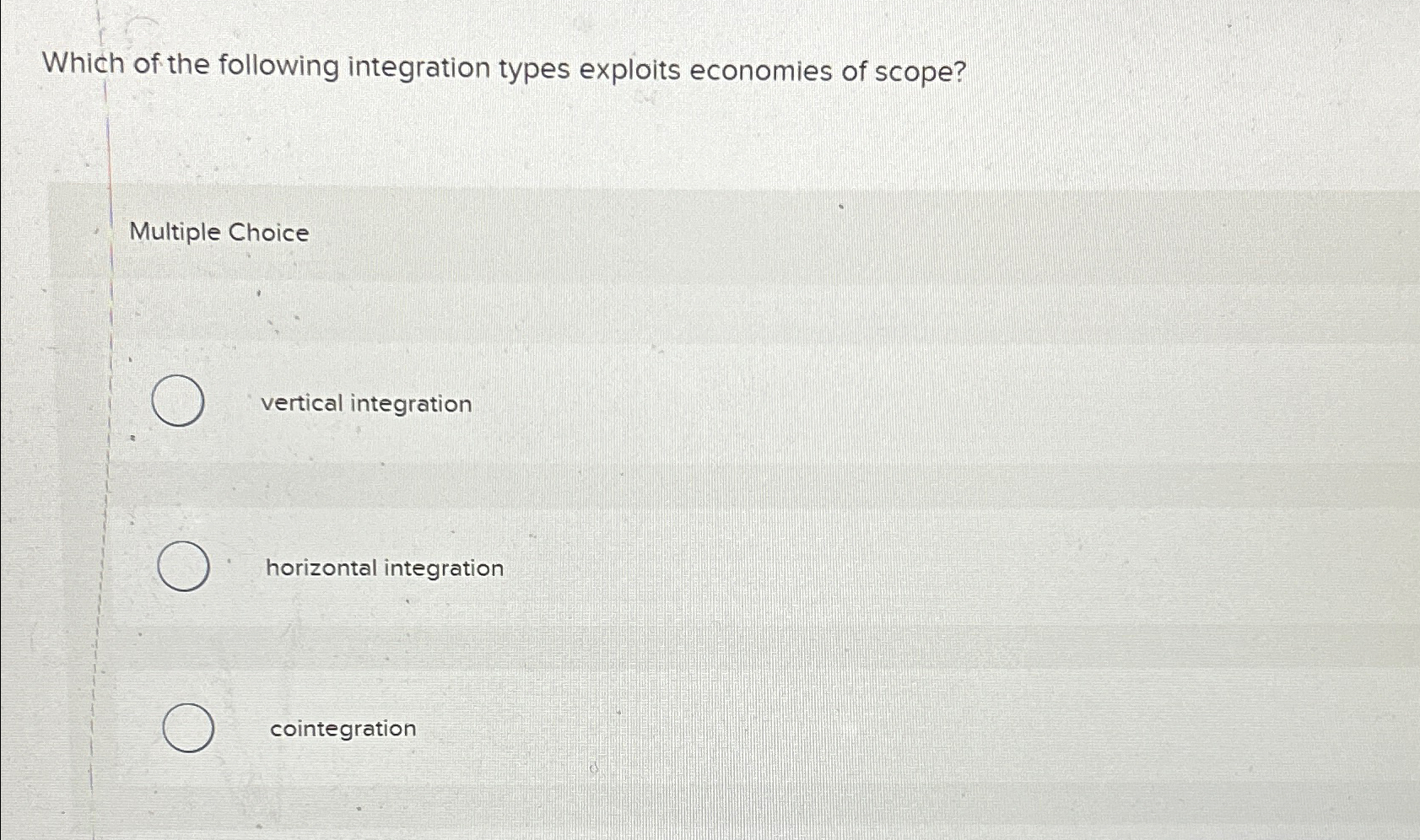 Solved Which Of The Following Integration Types Exploits 