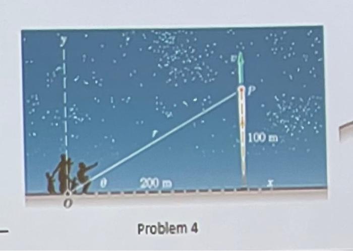 Solved 4. A fireworks shell ρ fired in a vertical trajectory | Chegg.com