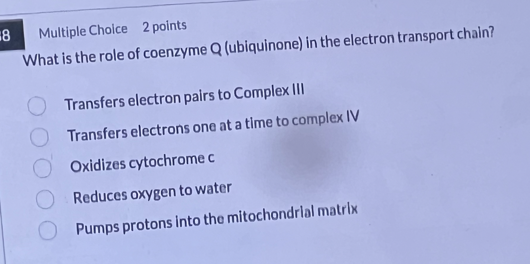 Solved Multiple Choice 2 ﻿pointsWhat is the role of coenzyme | Chegg.com