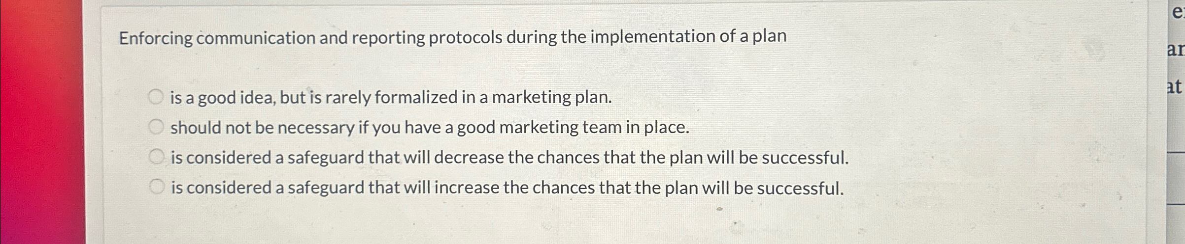 Solved Enforcing communication and reporting protocols | Chegg.com