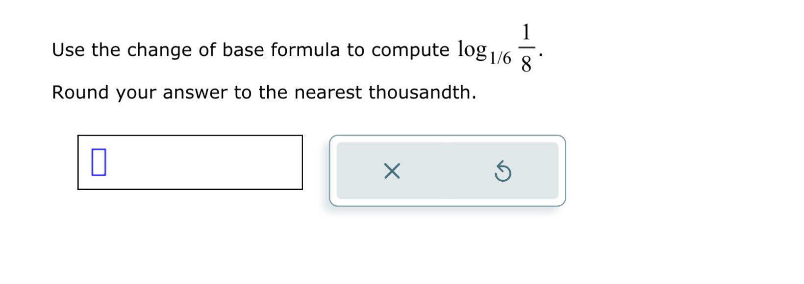 Solved Use the change of base formula to compute | Chegg.com