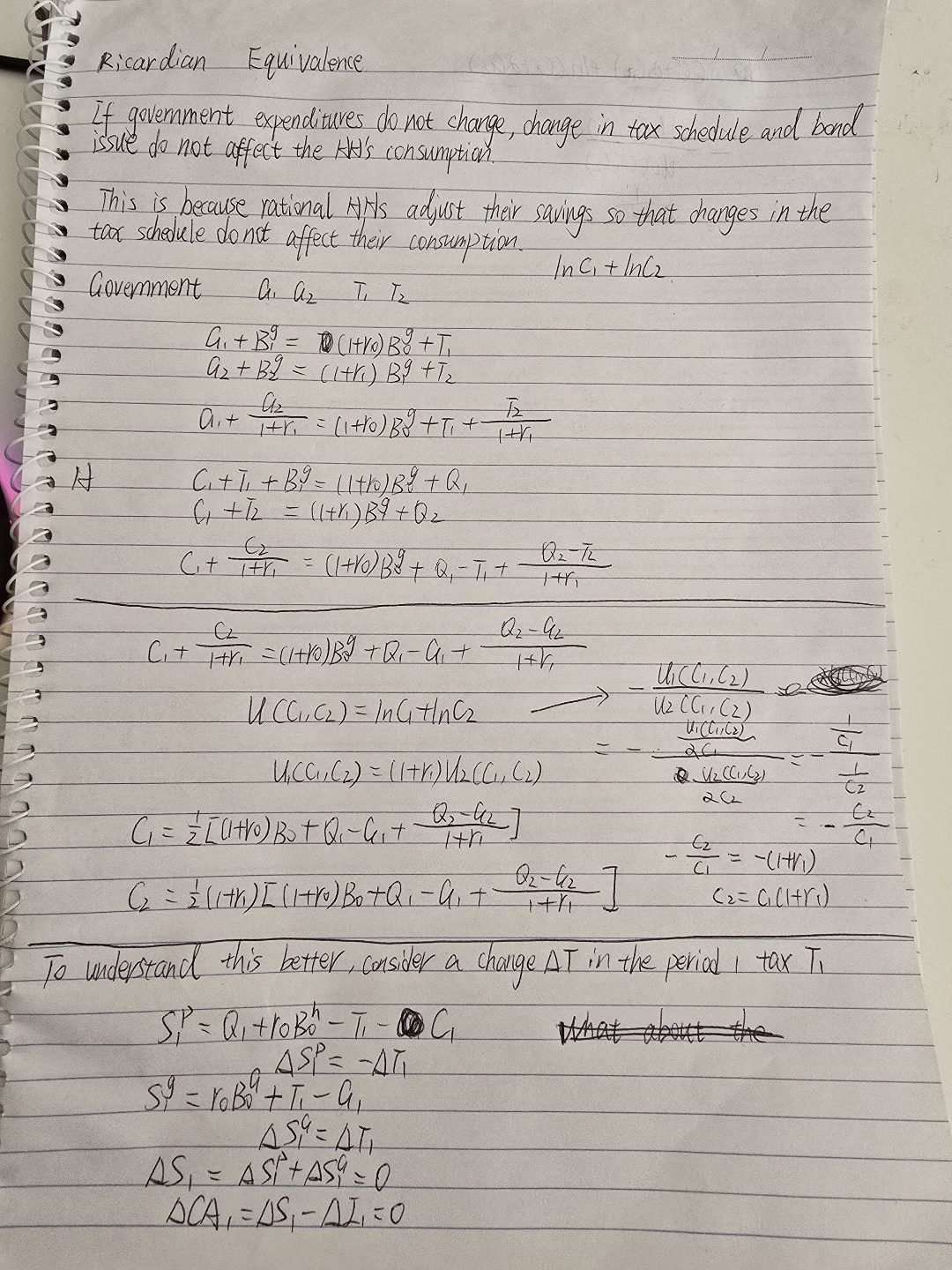 Solved Ricardian EquivalenceIf govermment expenditures do | Chegg.com