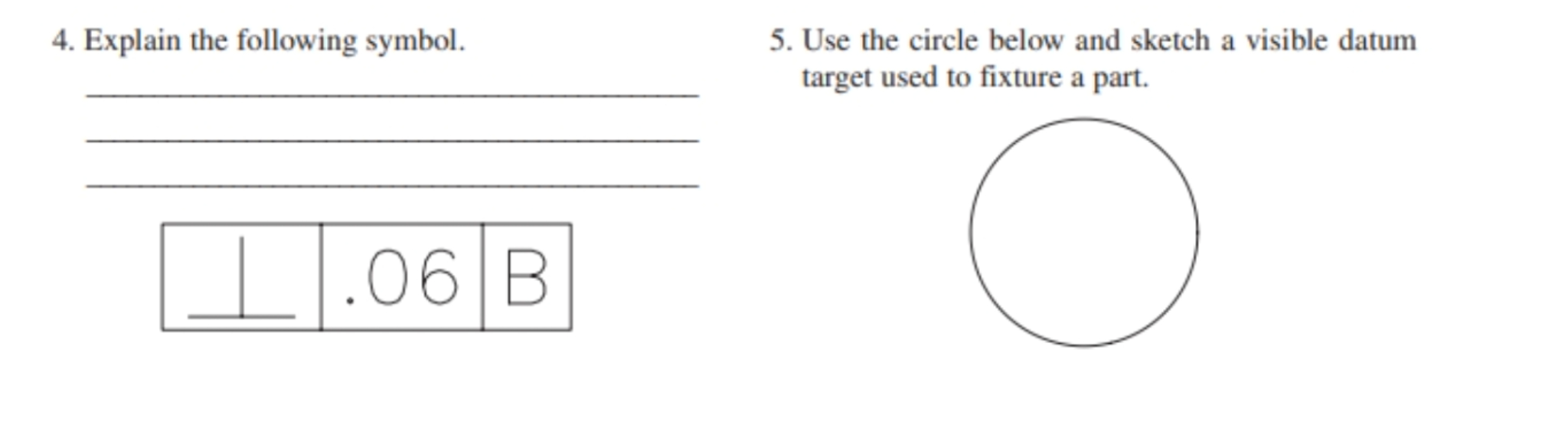 Explain the following symbol.Use the circle below and | Chegg.com