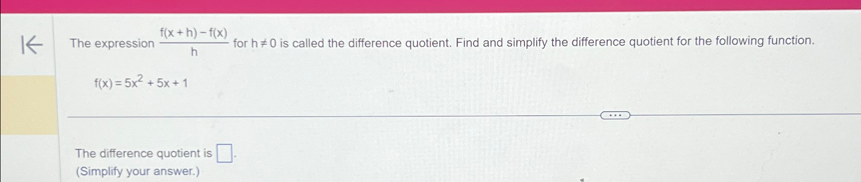 Solved The expression f(x+h)-f(x)h ﻿for h≠0 ﻿is called the | Chegg.com